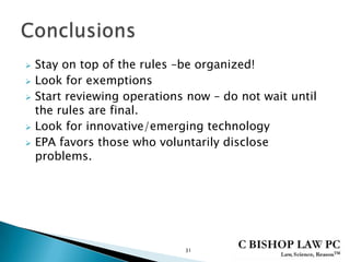 Impact of New NSPS and NESHAP Regulations on Oil & Gas Industry | PPT