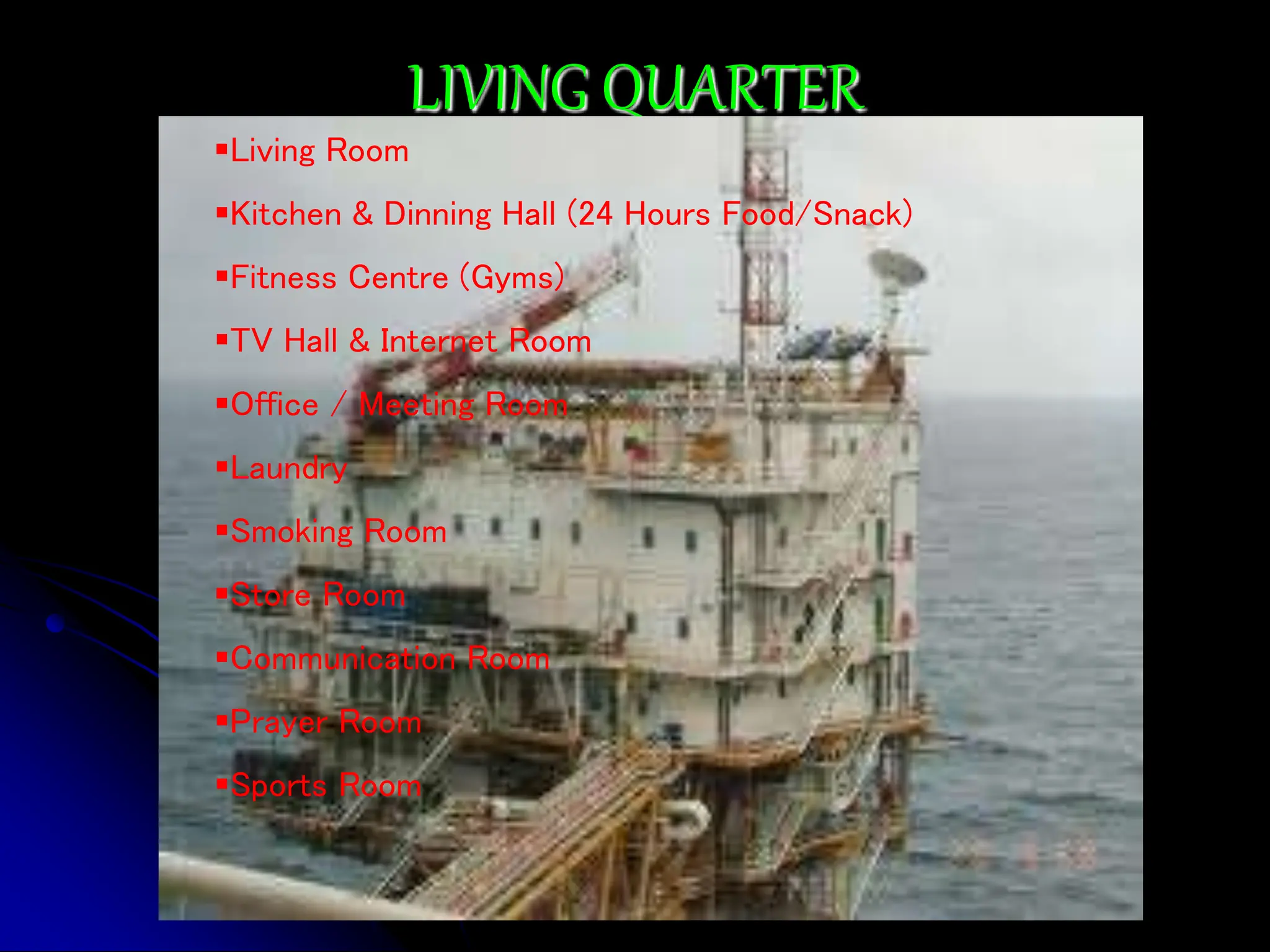 OIL & GAS OFFSHORE PLATFORM overview with details | PPTX