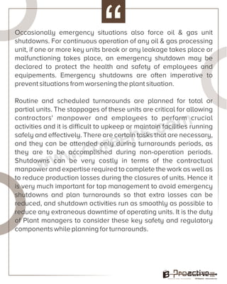 Oil & Gas Processing Unit Shutdown - Based on a detailed article from B ...