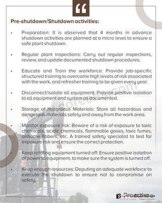 Oil & Gas Processing Unit Shutdown - Based on a detailed article from B ...