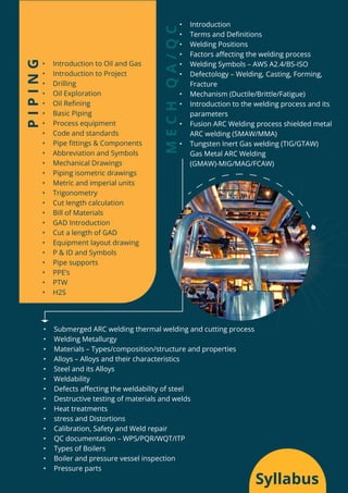 Oil & Gas QAQC NDT Piping Course | PDF | Business and Finance