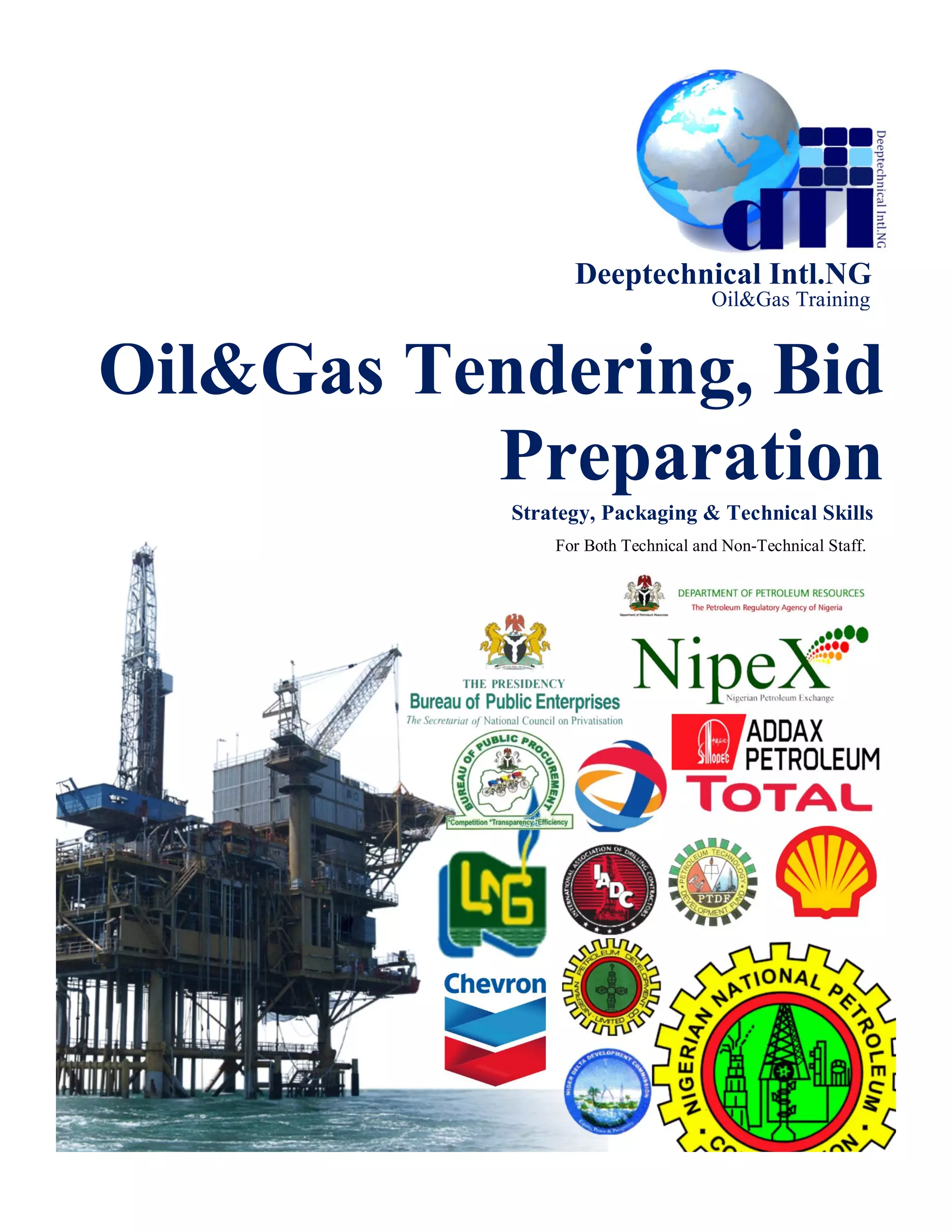 Oil&gas tendering skills packaging - development techniques-2017 | PDF