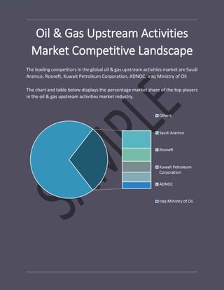 Oil And Gas Upstream Activities Global Market Report 2018 | PDF