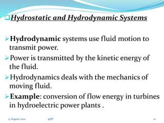 Introduction of Oil hydraulics and pneumatic | PPT