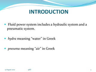 Introduction of Oil hydraulics and pneumatic | PPT