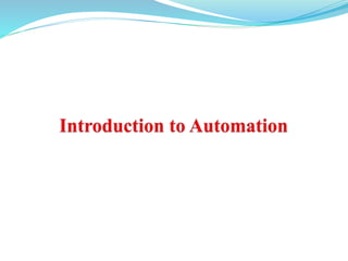 Introduction to Automation | PPT