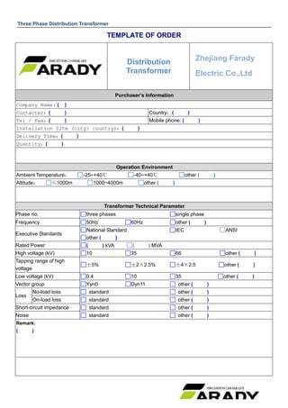 Oil immersed transformer | PDF