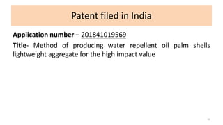 Oil palm shell concrete | PPT