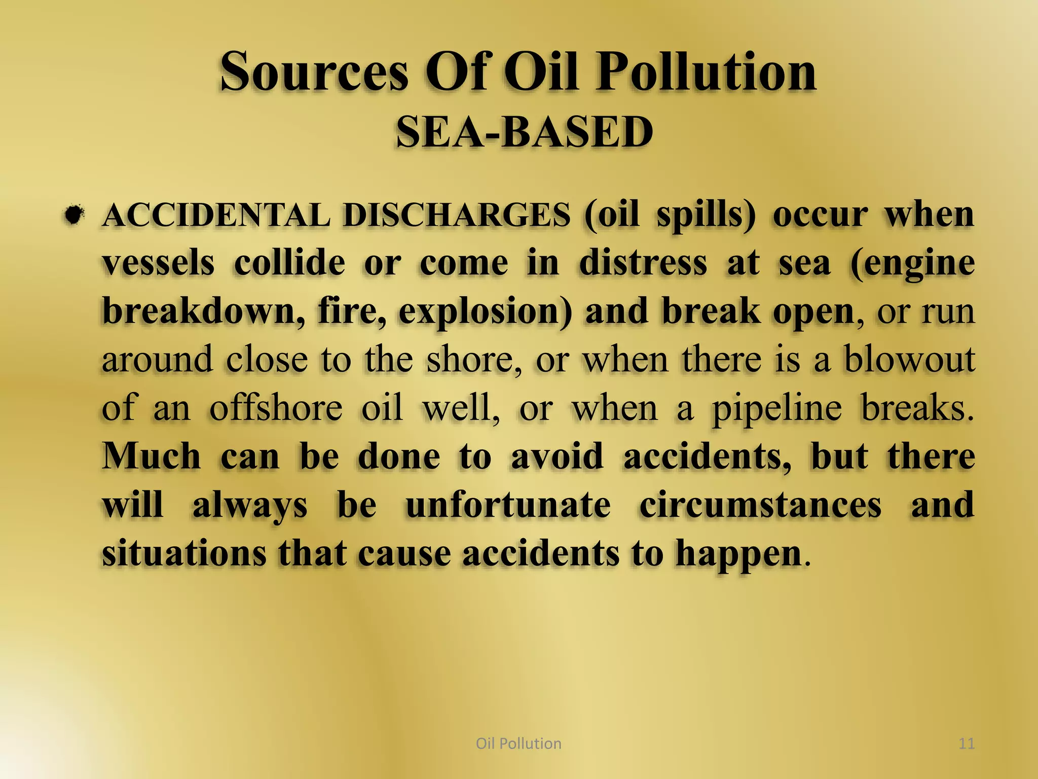 Oil Pollution | PPTX