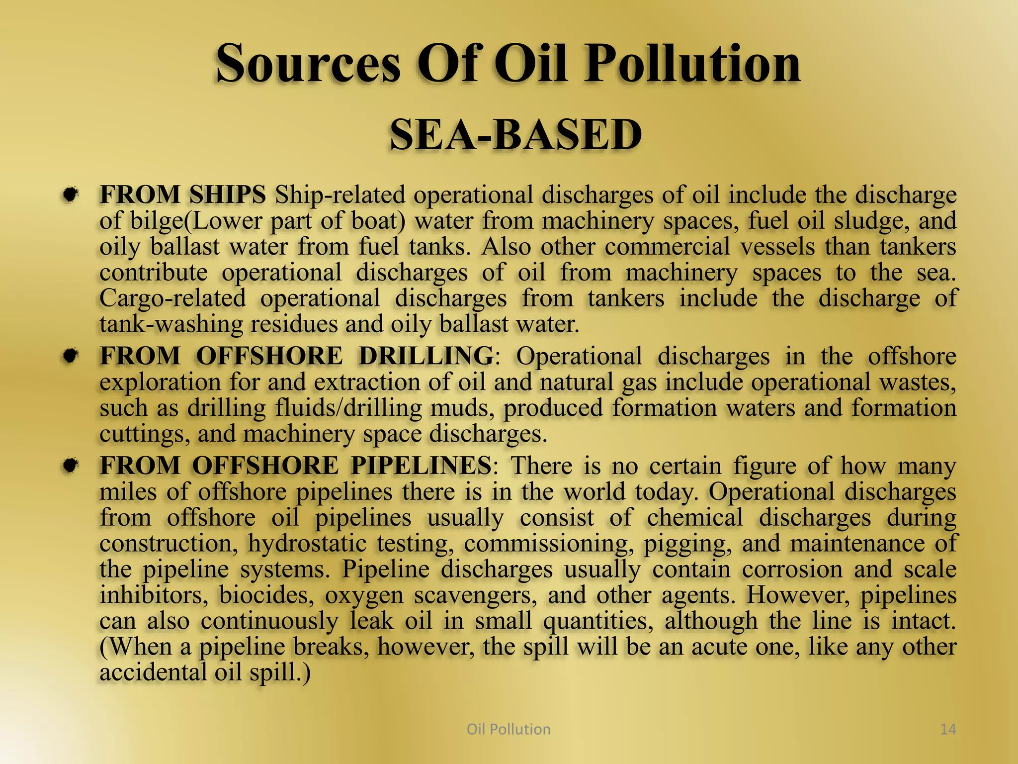 Oil Pollution | PPTX