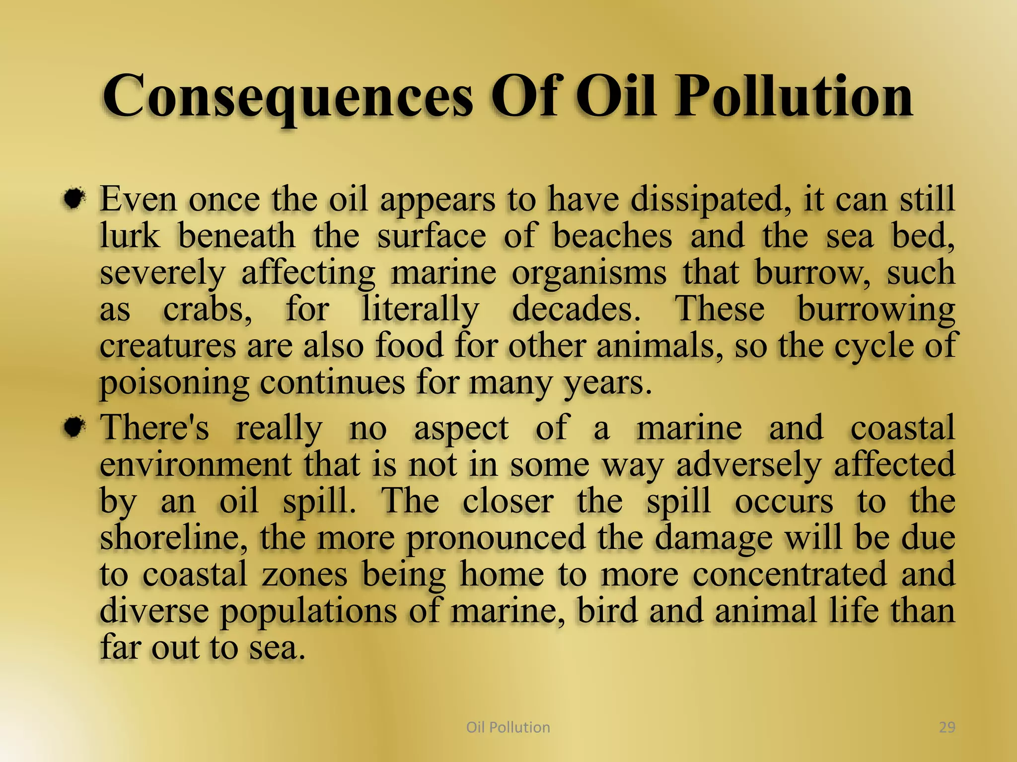 Oil Pollution | PPTX