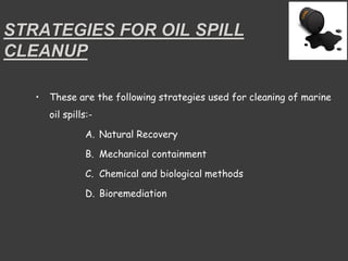 Oil pollution and its recovery | PPTX