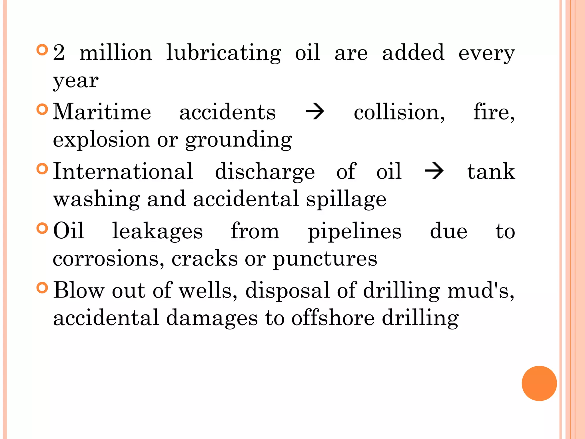 Oil pollution | PPT