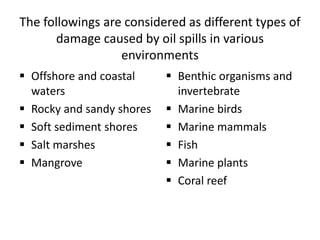 Oil pollution | PPTX