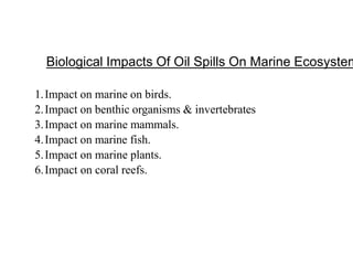 Oil pollution | PPTX