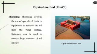 Removal of oil Pollution and a Sustainable Approach to Controlling oil ...