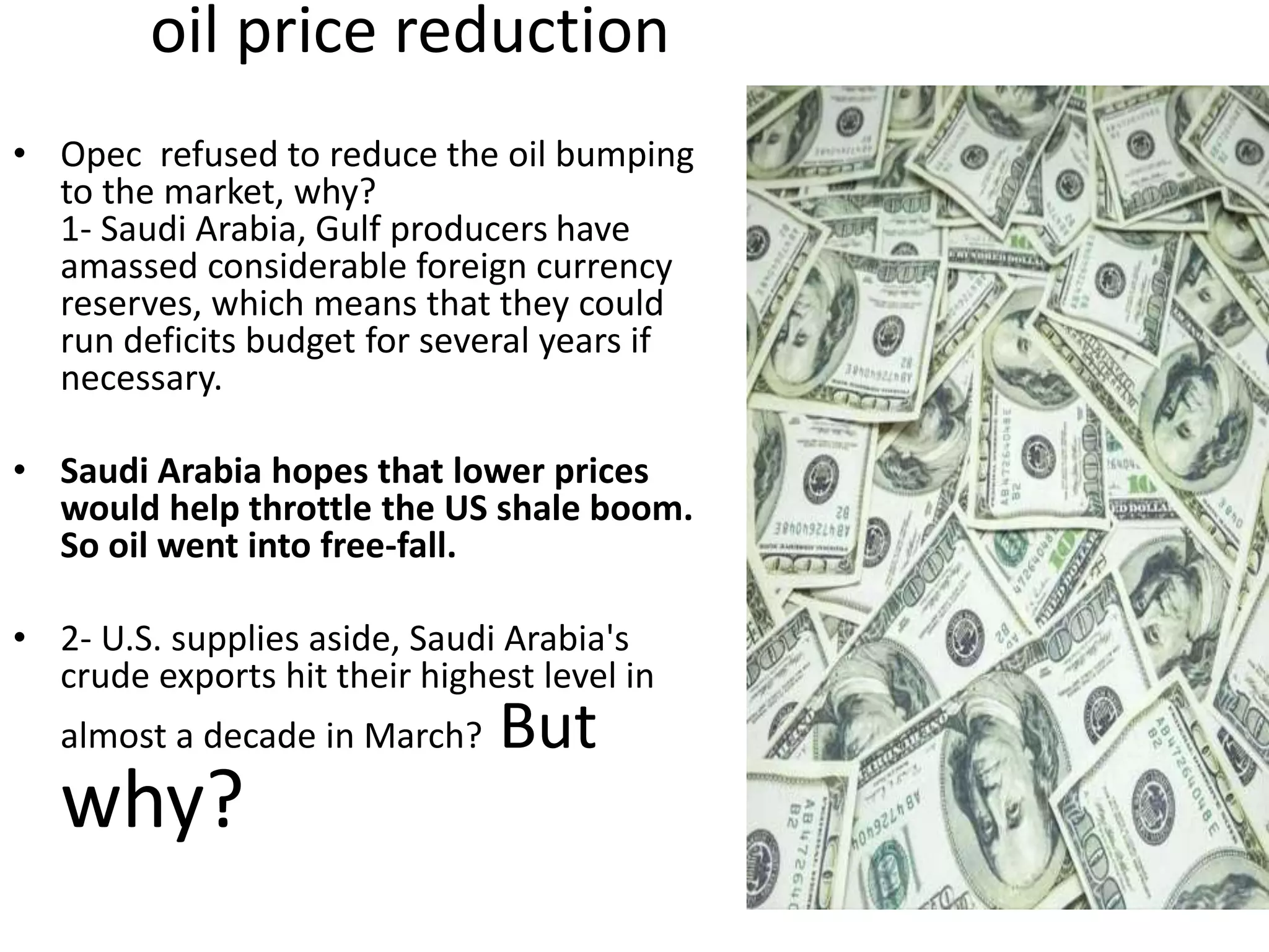 Oil price reduction | PPTX