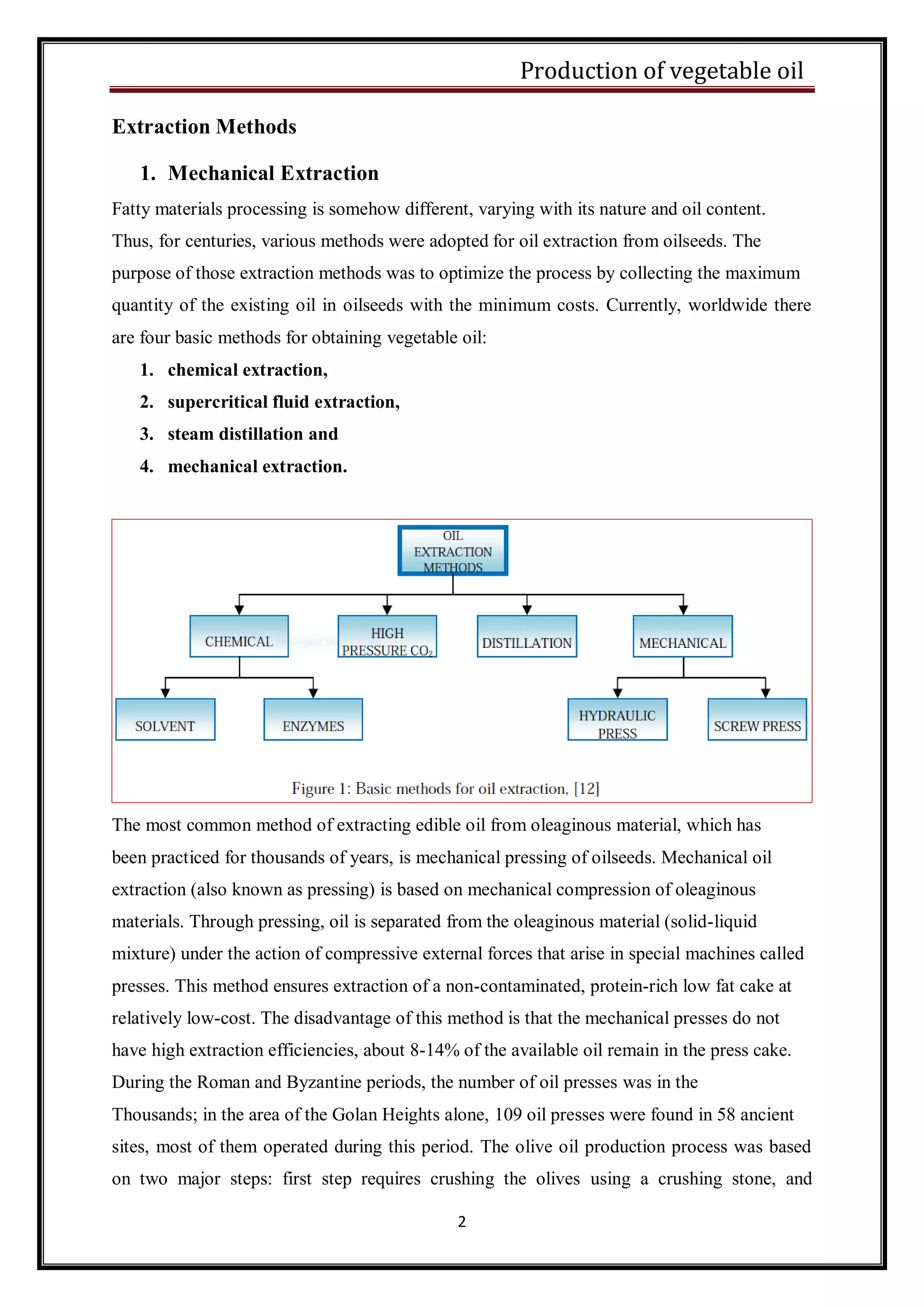 Oil production | PDF | Cooking | Food & Drink