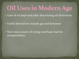 Oil production in middle east | PPT