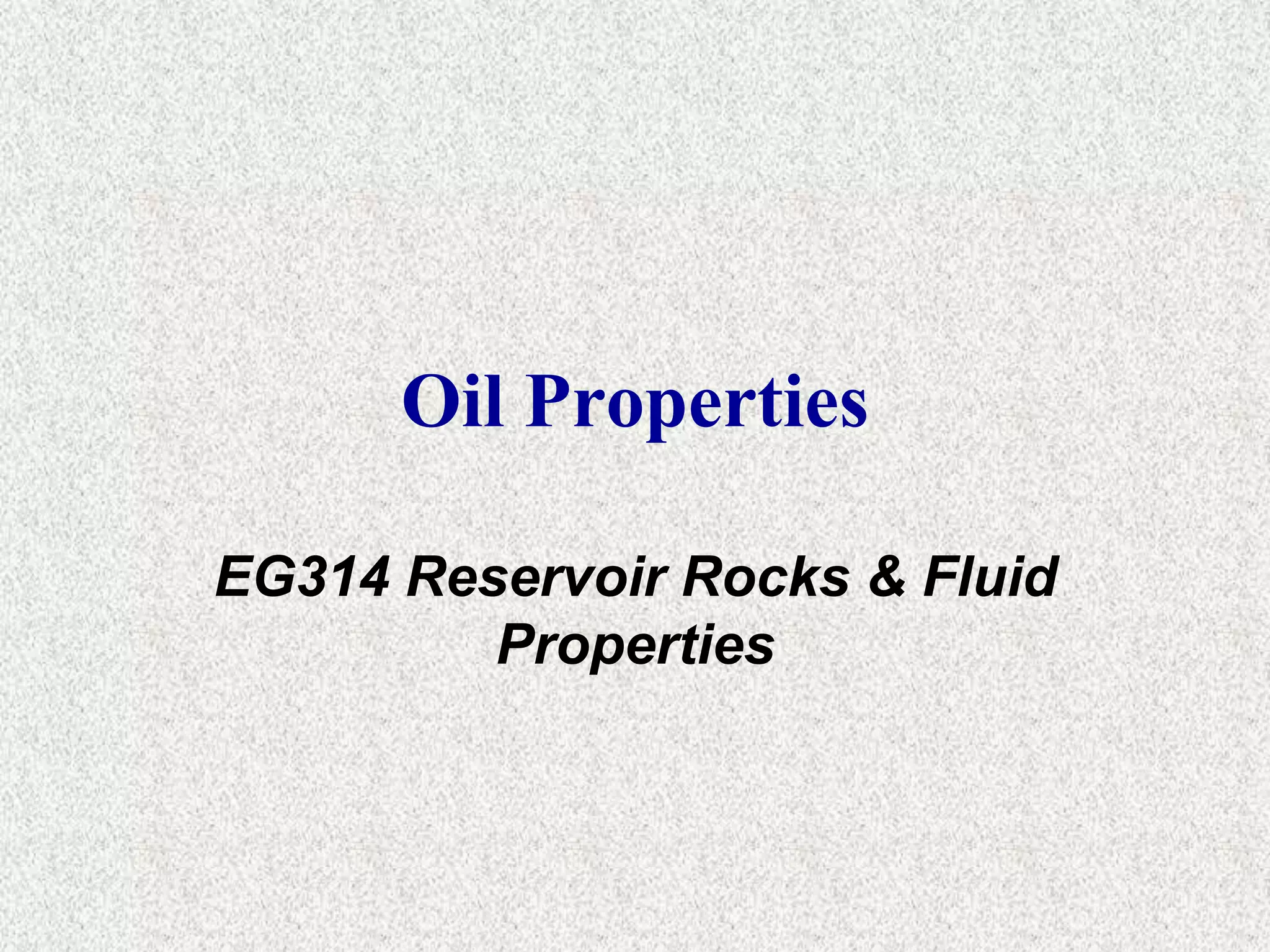 OIL PROPERTIES.pdf | Chemistry | Science