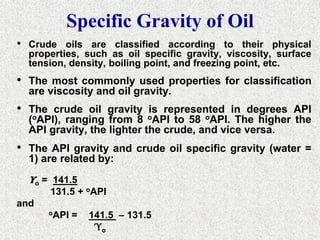 OIL PROPERTIES.pdf | Chemistry | Science