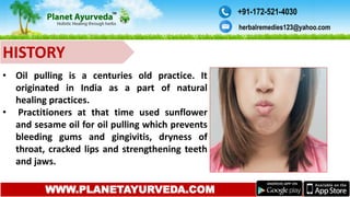 How to Do Oil Pulling and Stay Young | PPTX