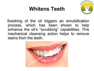 Oil pulling to improve oral health | PPT