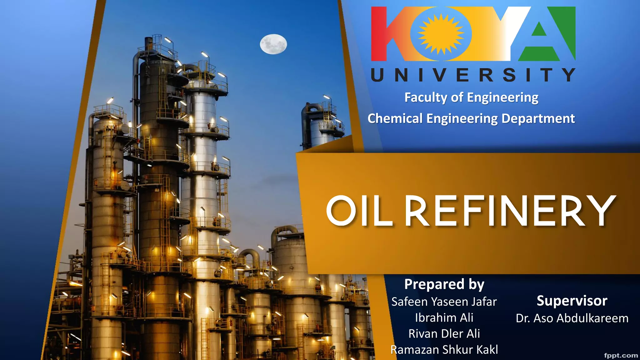 Oil refinery Presentation | PDF