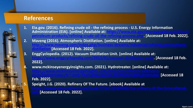 Oil refinery Presentation | PDF | Chemistry | Science