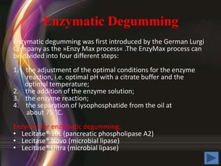 Oil refinery(degumming process) | PPTX