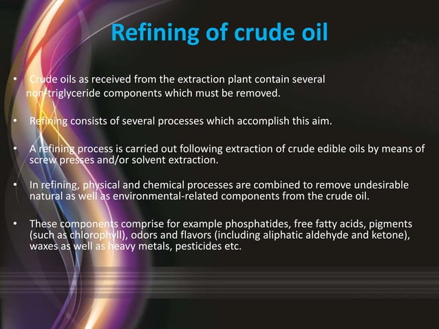 Oil refinery(degumming process) | PPTX | Chemistry | Science