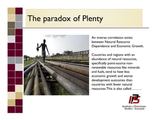 Oil Revenues Economic Growth NOTES 2026 | PPTX