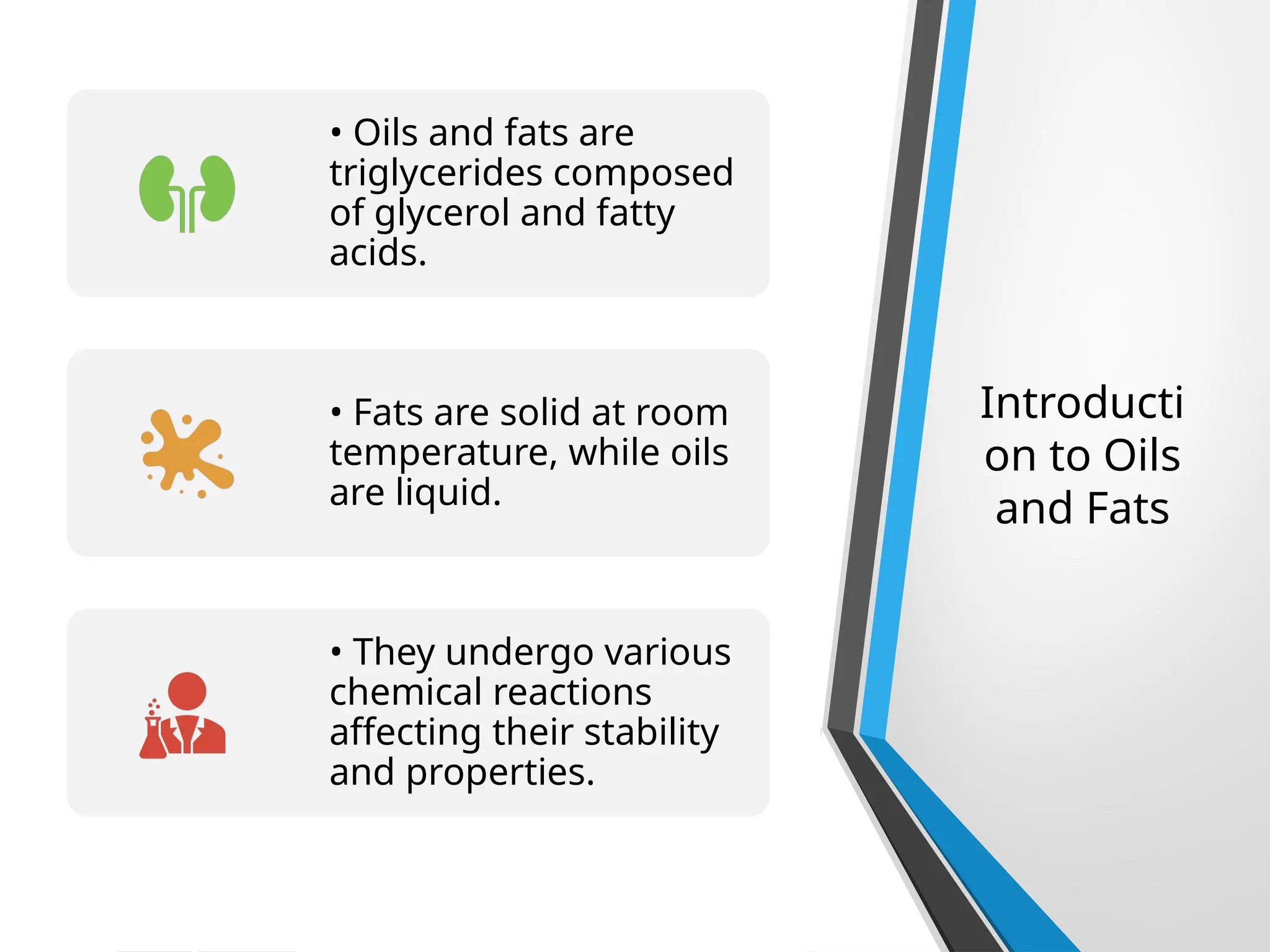 Oils and Fats: Chemical Reactions & Analysis | PPTX