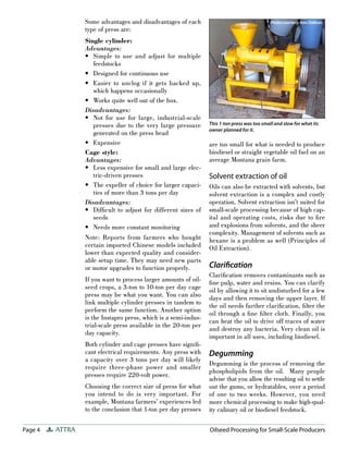 Oilseed Processing for Small-Scale Producers | PDF