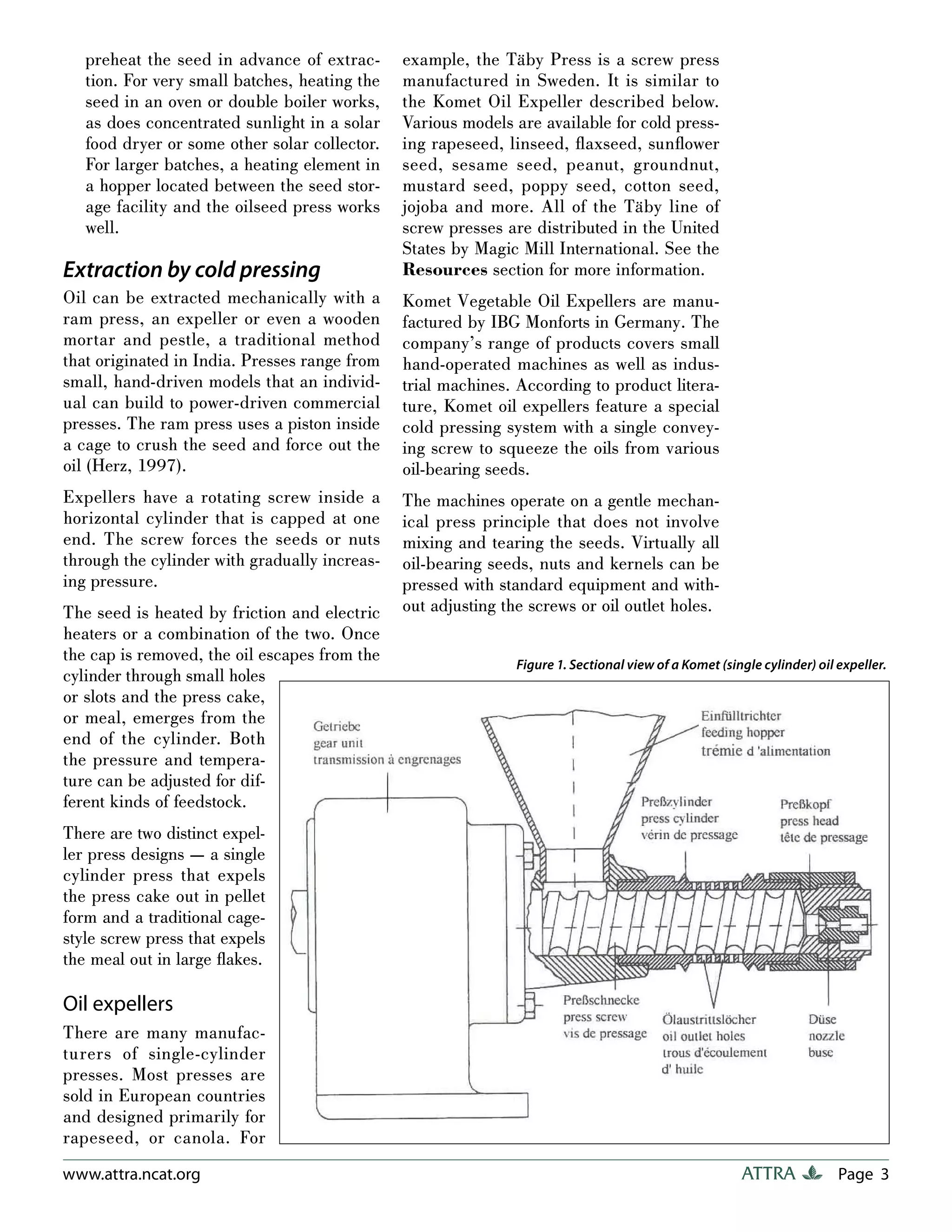 Oilseed Processing for Small-Scale Producers | PDF