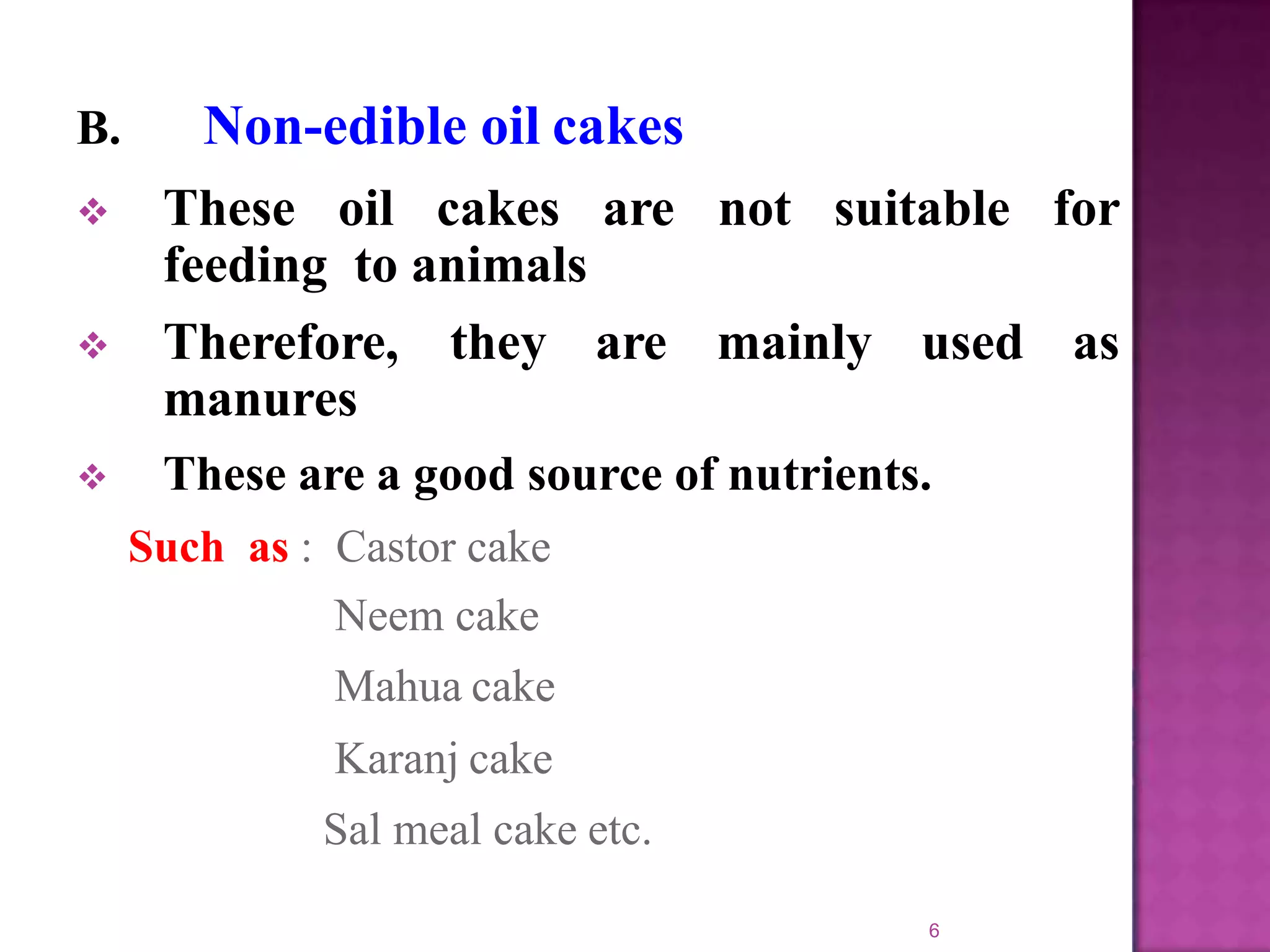 Oilseed cake and organic farming | PPTX