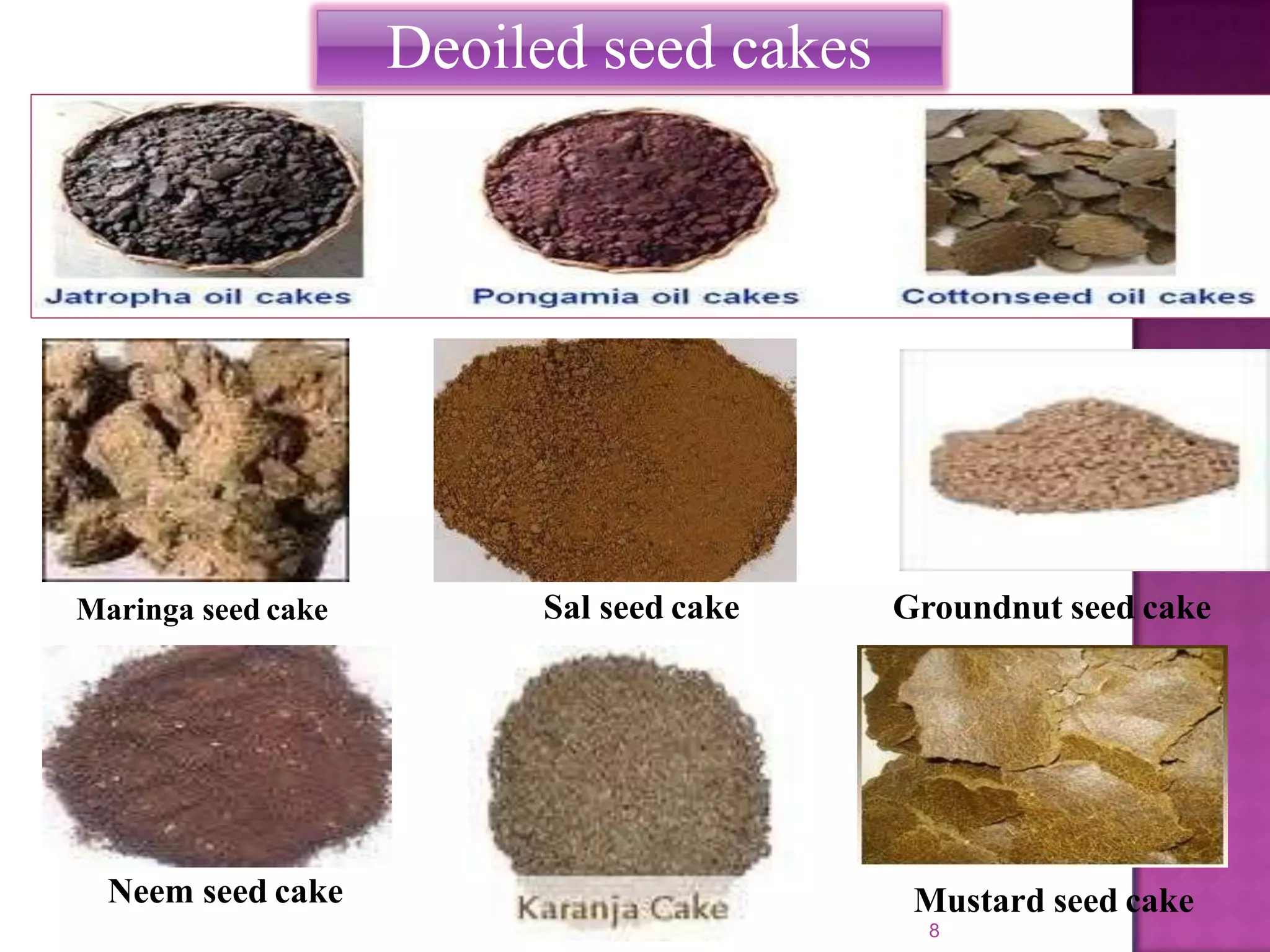 Oilseed cake and organic farming | PPTX