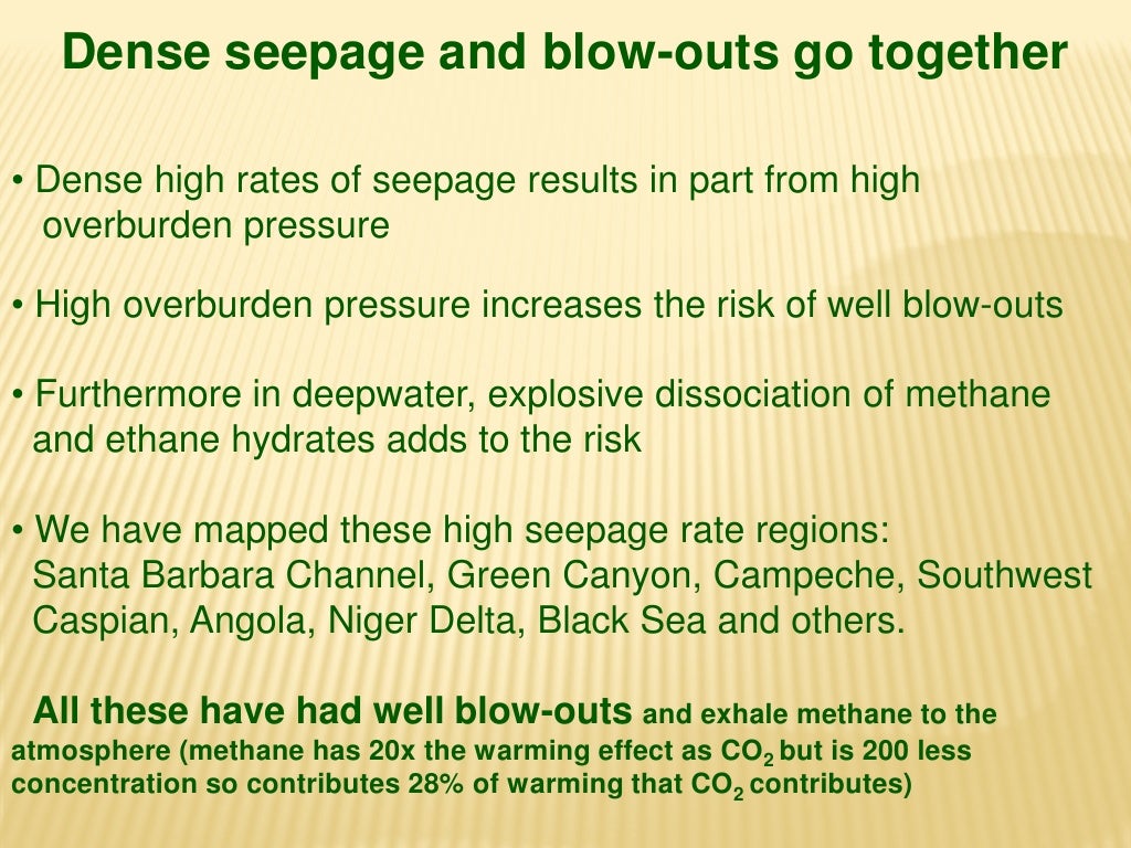 Oil seepage an inconvenient truth-npa seep information - gom portion