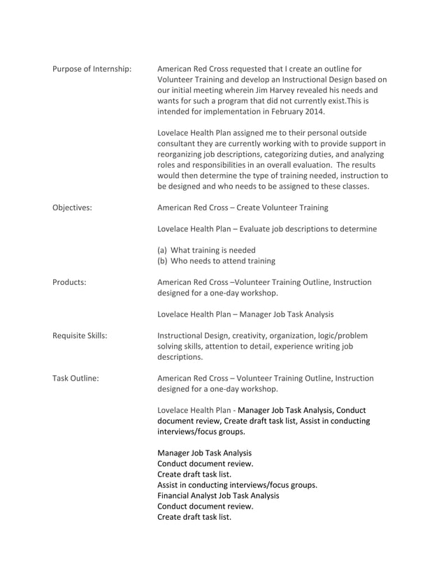 Oi&ls internship proposal | PDF