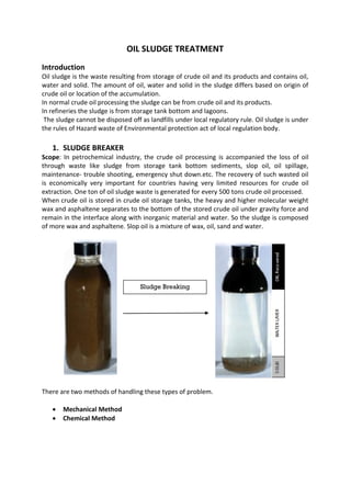 Oil sludge treatment m2 | PDF