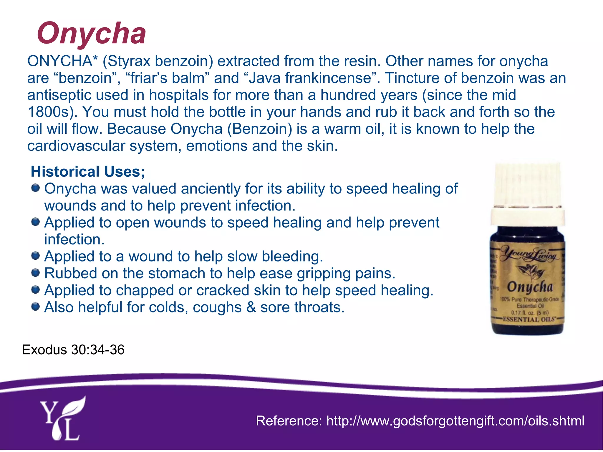 Oils of the Bible Class | PPT