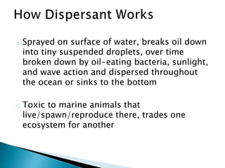 Oil spill (Causes, Control and Prevention) | PPTX