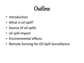 Oil spill | PPTX