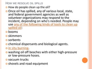 Oil spill | PPTX