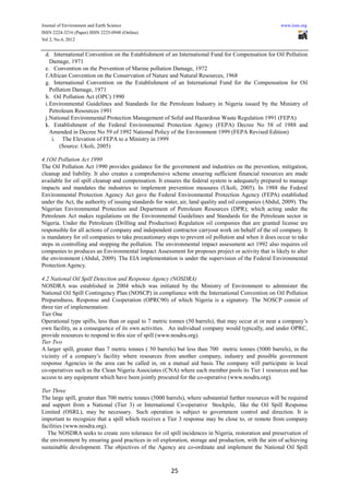 Oil spillage and pollution in nigeria organizational management and ...