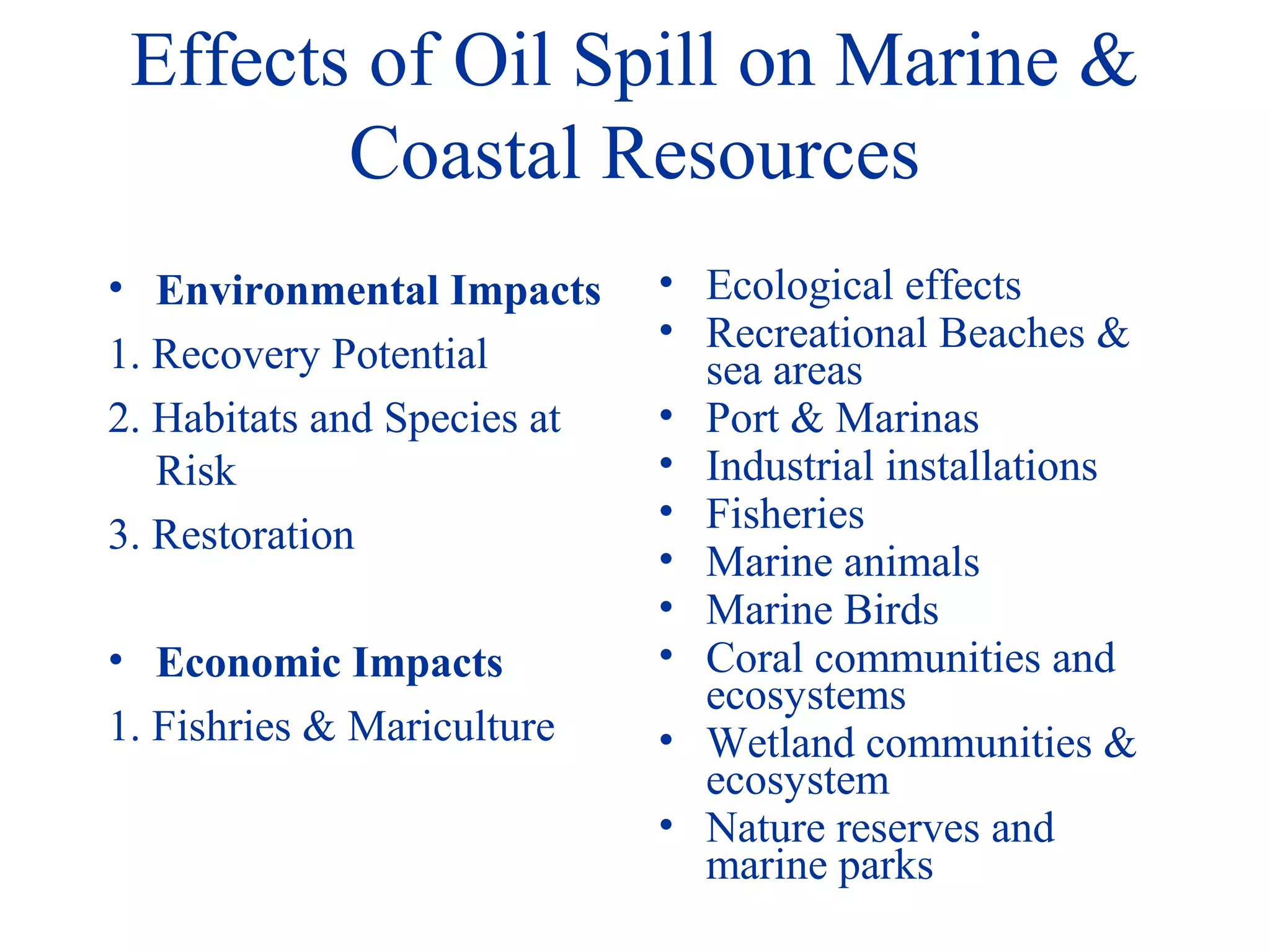 Oil spill Response Awareness 2013 | PPT | Environment | Science