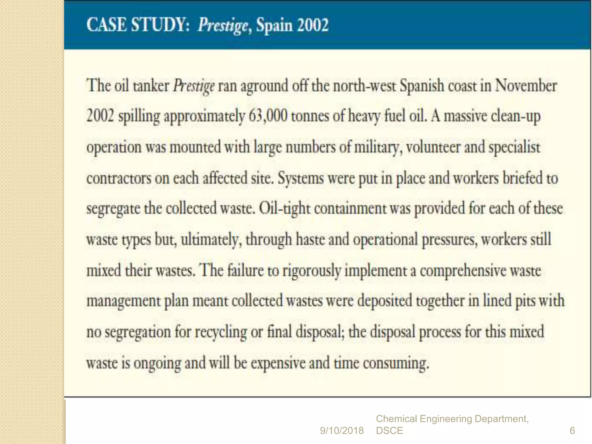 Oil spill management | PPTX