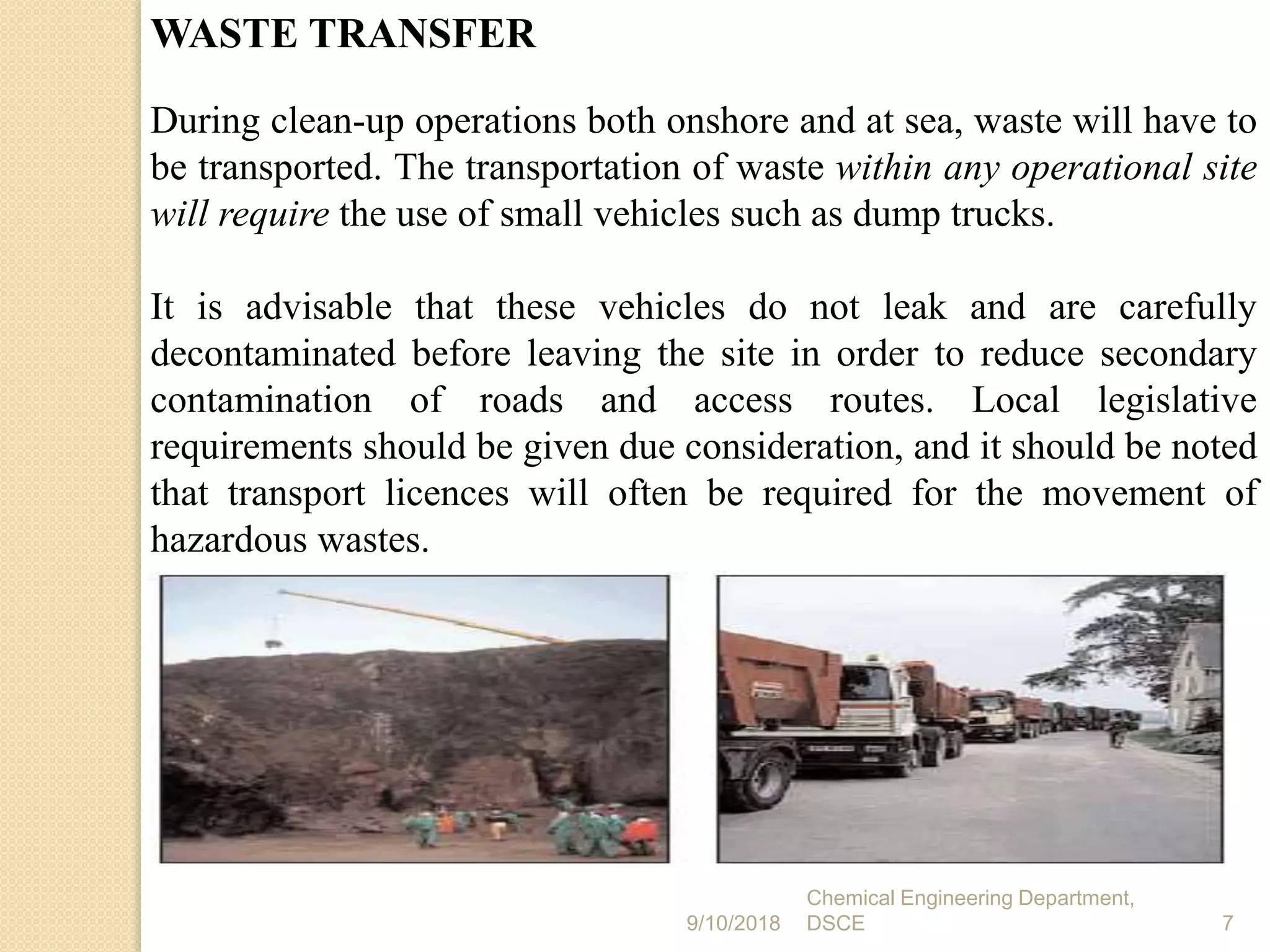 Oil spill management | PPTX