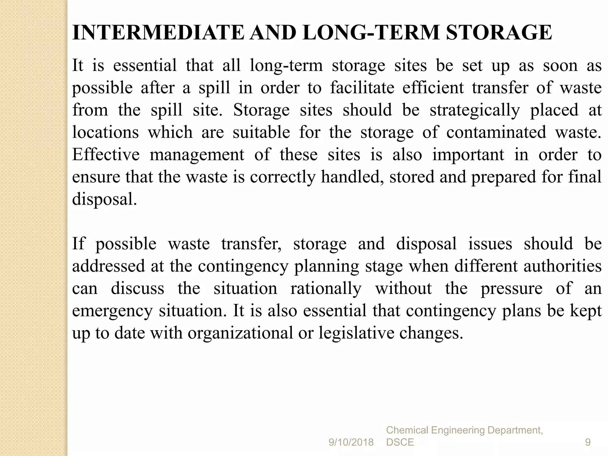 Oil spill management | PPTX