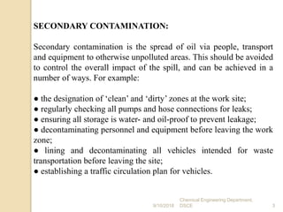 Oil spill management | PPTX